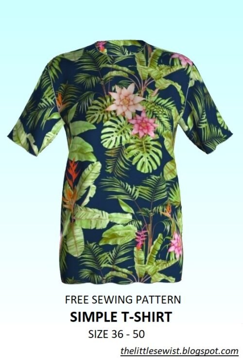 Free sewing pattern: Simple T-shirt – Tiana's Closet