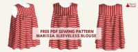 Free PDF sewing pattern: Marissa sleeveless blouse – Tiana's Closet