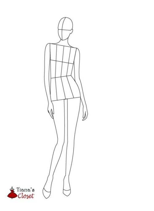 Female fashion croquis templates – Tiana's Closet