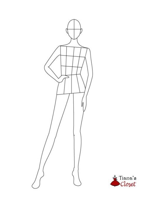 Female fashion croquis templates – Tiana's Closet