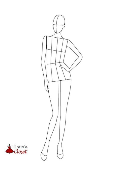 Female fashion croquis templates – Tiana's Closet