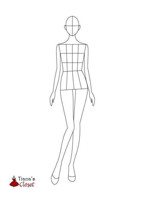 Female fashion croquis templates – Tiana's Closet