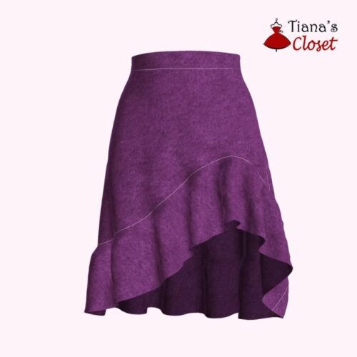 Glenda asymmetrical skirt – free pdf sewing pattern – Tiana's Closet