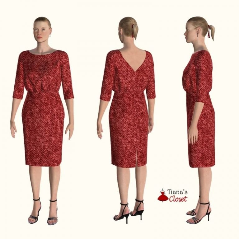 Amabel cocktail dress – free pdf sewing pattern – Tiana's Closet