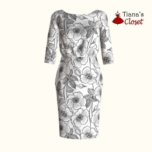 Amabel cocktail dress – free pdf sewing pattern – Tiana's Closet
