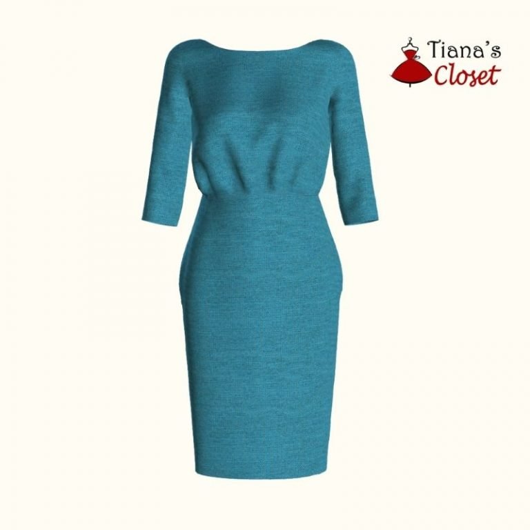 Amabel cocktail dress – free pdf sewing pattern – Tiana's Closet