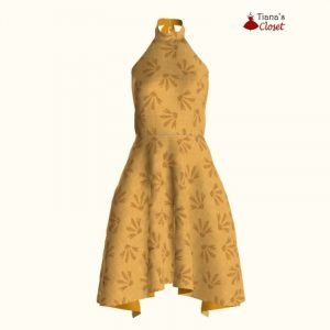 Kerry halter neck dress – free pdf sewing pattern – Tiana's Closet