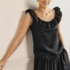 Evie ruffle neck top – Free PDF sewing pattern – Tiana's Closet