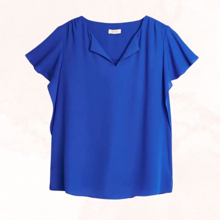 Laura flutter sleeve top – Free PDF sewing pattern – Tiana's Closet