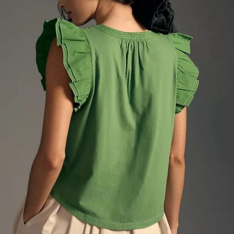 Orrie double ruffle top – Free PDF sewing pattern – Tiana's Closet