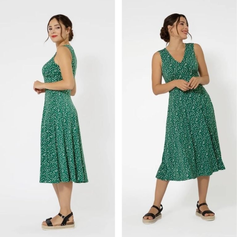 Jolene knit midi dress – Free PDF sewing pattern – Tiana's Closet