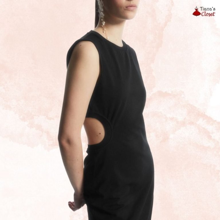 Amelia cut-out back dress – Free PDF sewing pattern – Tiana's Closet