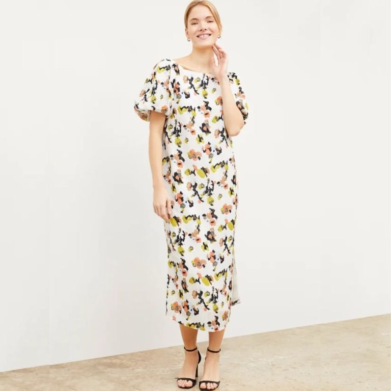 Natasha bubble sleeve dress – free PDF sewing pattern – Tiana's Closet