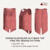 Margo sleeveless back slit top – Free PDF sewing pattern – Tiana's Closet