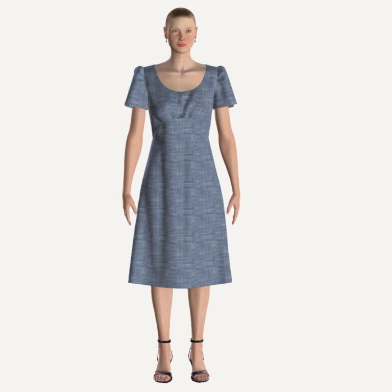 Debra empire waist dress – Free PDF sewing pattern – Tiana's Closet