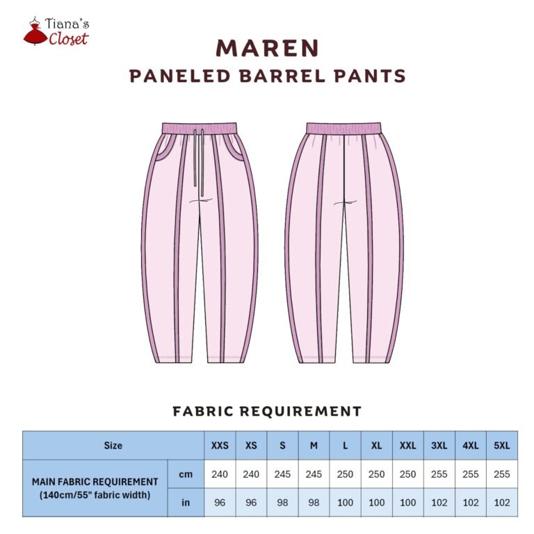 Maren paneled barrel pants – Tiana's Closet