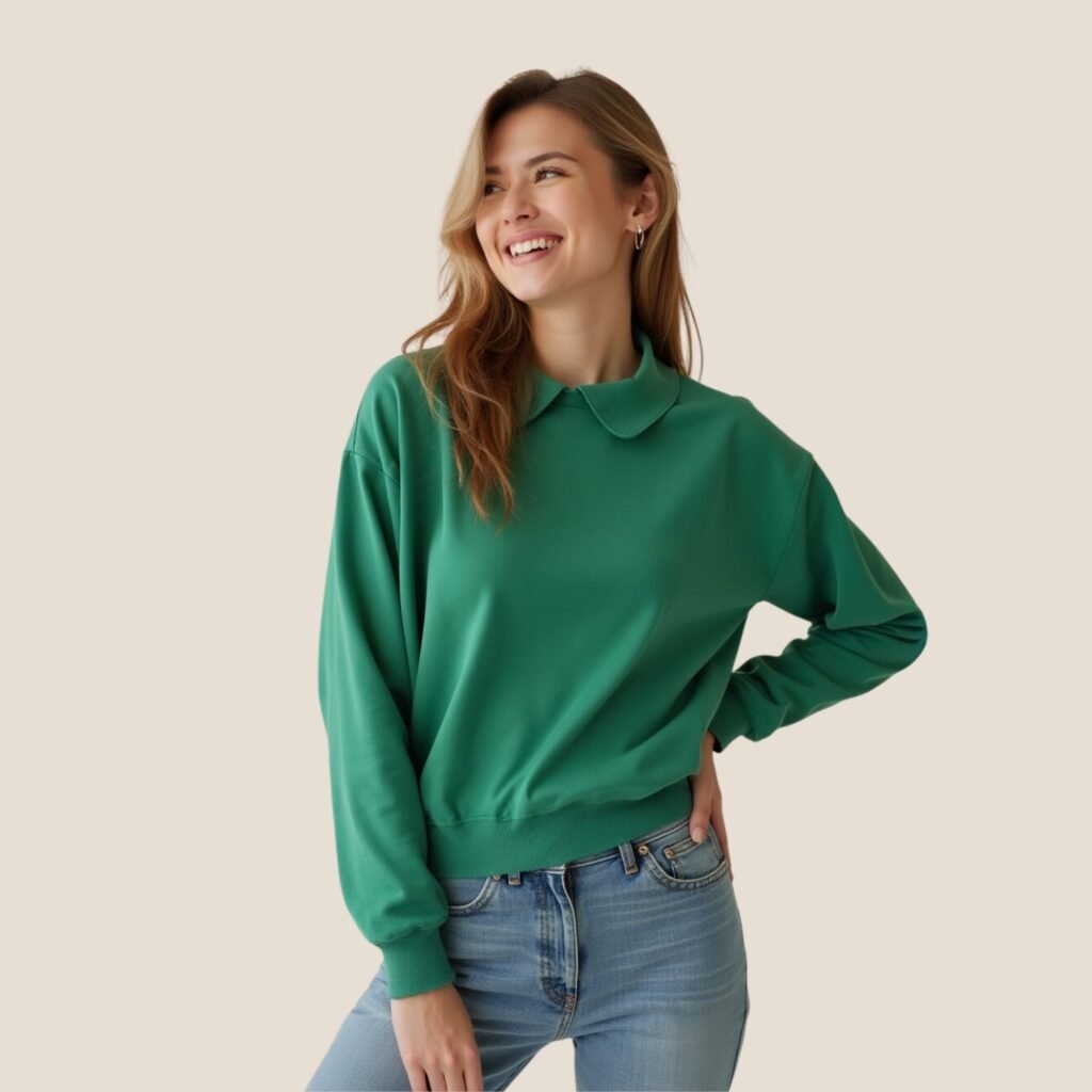 Alina peter pan collar sweatshirt (women) – Tiana's Closet