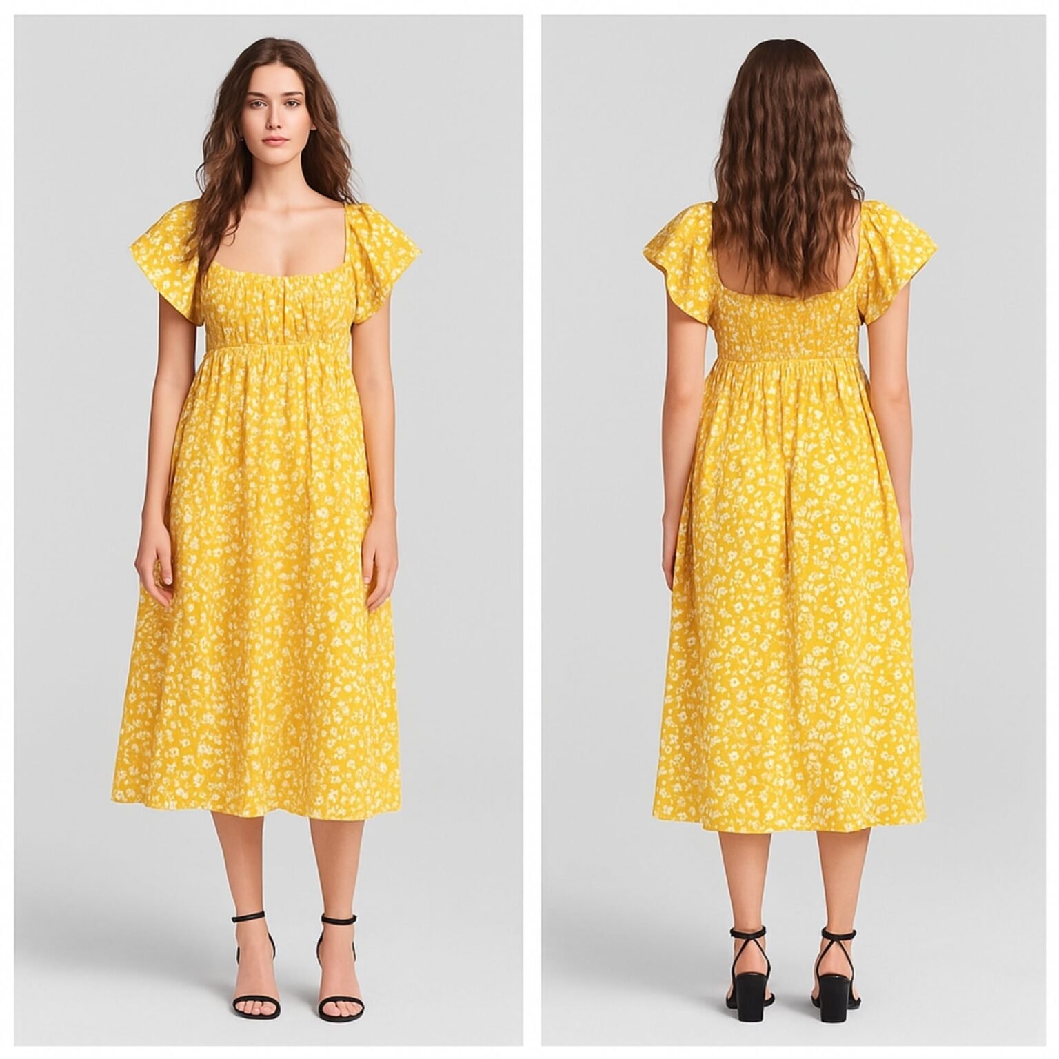 Rukiya flutter sleeve dress – Tiana's Closet