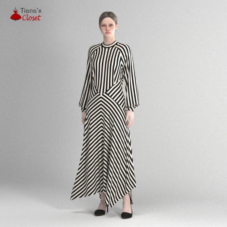 Free Sewing Pattern – Caroline Structured Maxi Dress – Tiana's Closet